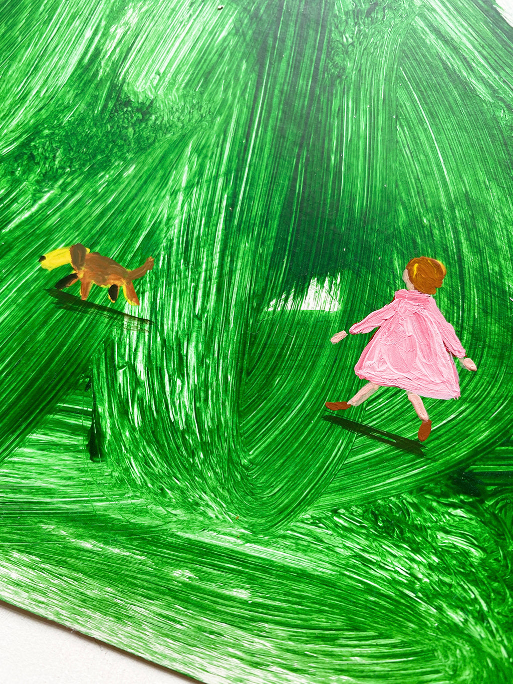Juniper & Pickle Bounding Across The Field — Lisa Stickley Studio