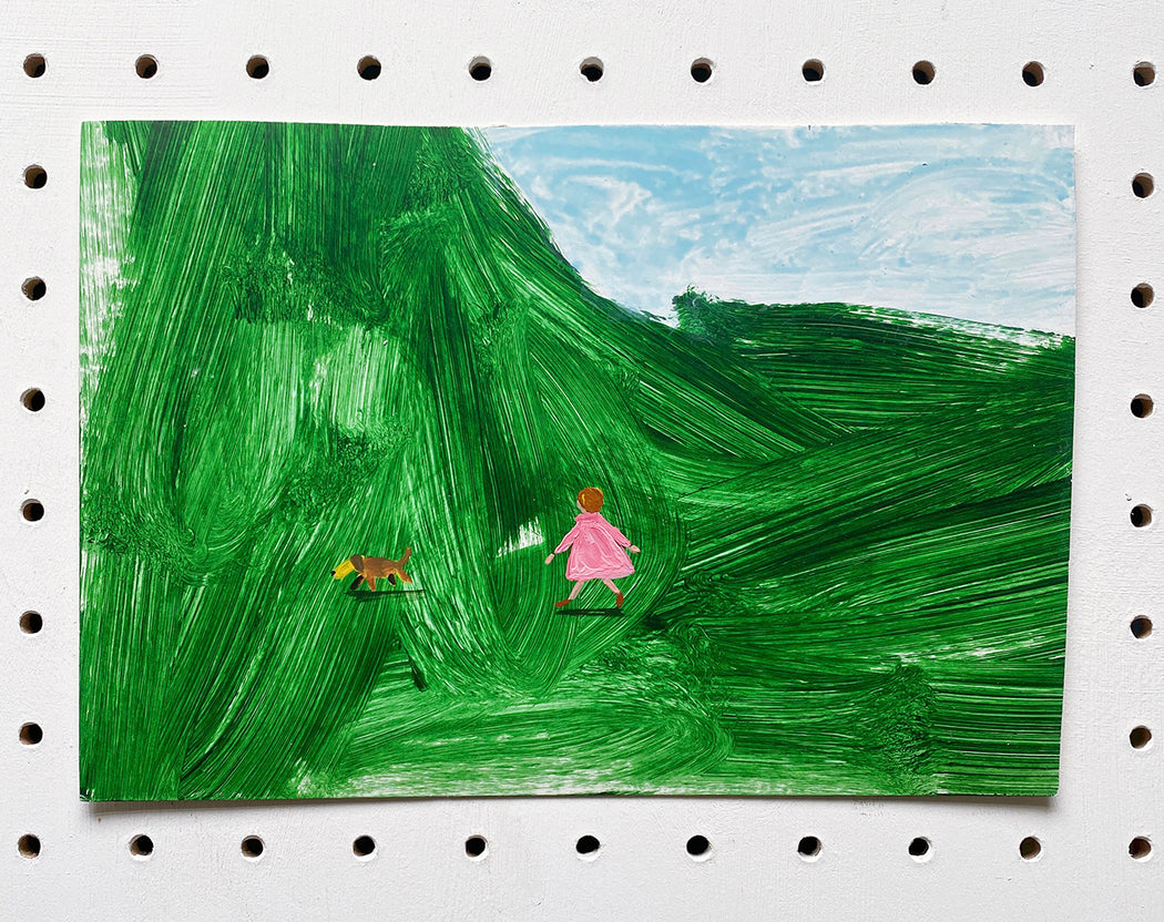 Juniper & Pickle Bounding Across The Field — Lisa Stickley Studio